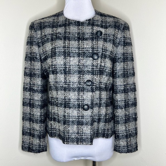 Pendleton | Jackets & Coats | Vintage 7s Petite Pendleton 00 Virgin Wool Tweed Jacket 12 Plaid ...